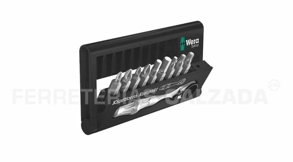 Juego Matraca + Puntas 10Pz Wera Bit-Check Zyklop Mini - Ferreterias ...
