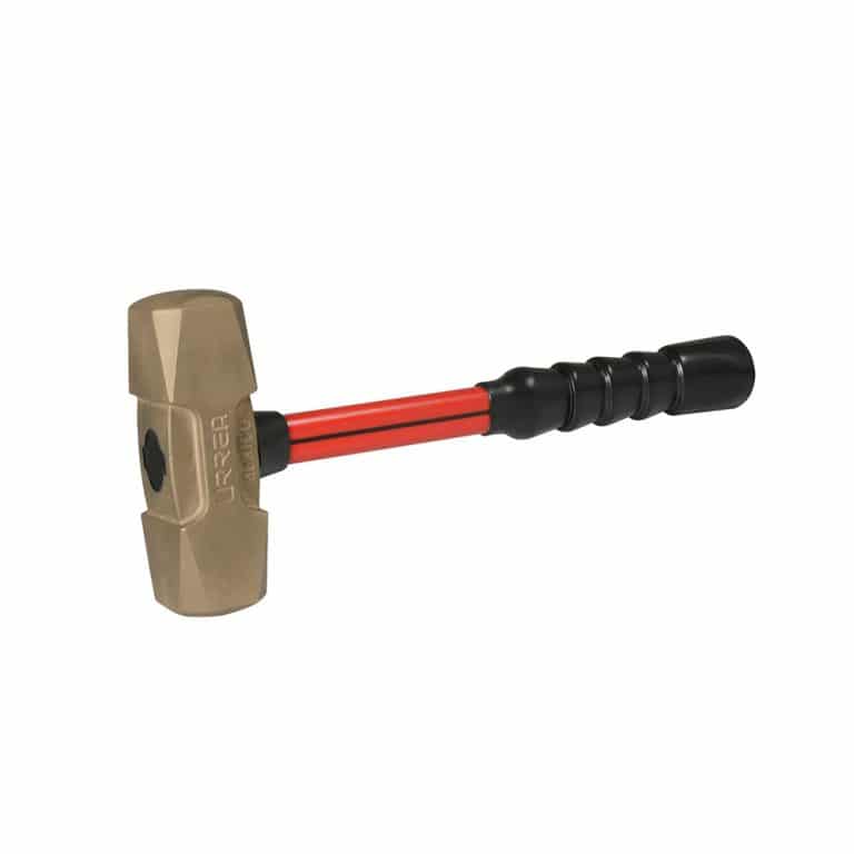 Marro de bronce-aluminio antichispa de 2lb con mango corto de fibra de ...