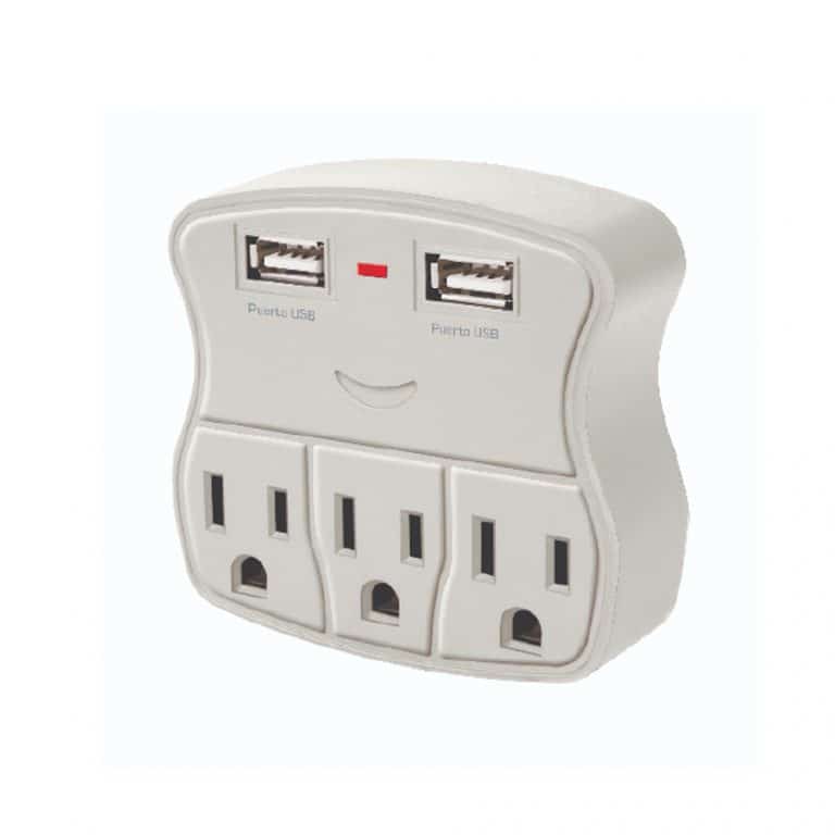 Multicontacto De Pared Con Usb Aksi 117421 - Ferreterias Calzada